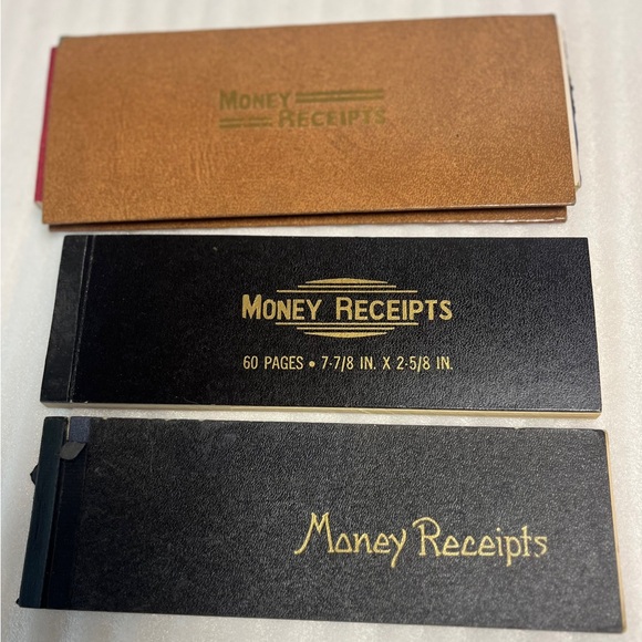 Office | Vintage Money Receipt Books Cash Receipt Books 195s 1970s 1990 ...